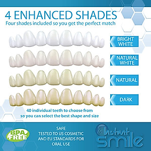 Instant Smile Complete Your Smile Tooth Replacement Kit with 3 Pack Fitting Beads