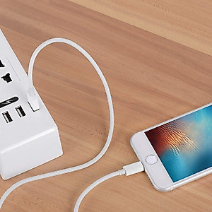 iPhone Charger,Atill Lightning Cable 5Pack 6FT iPhone Charging Cable Cord Compatible with iPhone X 8 8Plus 7 7Plus 6s 6sPlus 6 6Plus SE 5 5s 5c iPad iPod & More (White)