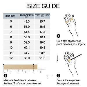 FOCALOOK Womens Stainless Steel 5.5mm Wide Band Cuban Link Chain Ring (Silver,7)