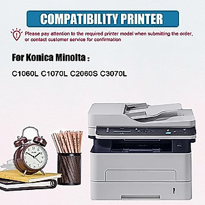 RIOMAN TN620 Toner Cartridge Compatible with Chip Replacement for Konica Minolta High Yield Compatible for Konica Minolta C1060L C1070L C2060S C3070L Toner Printers 1 Black Pack