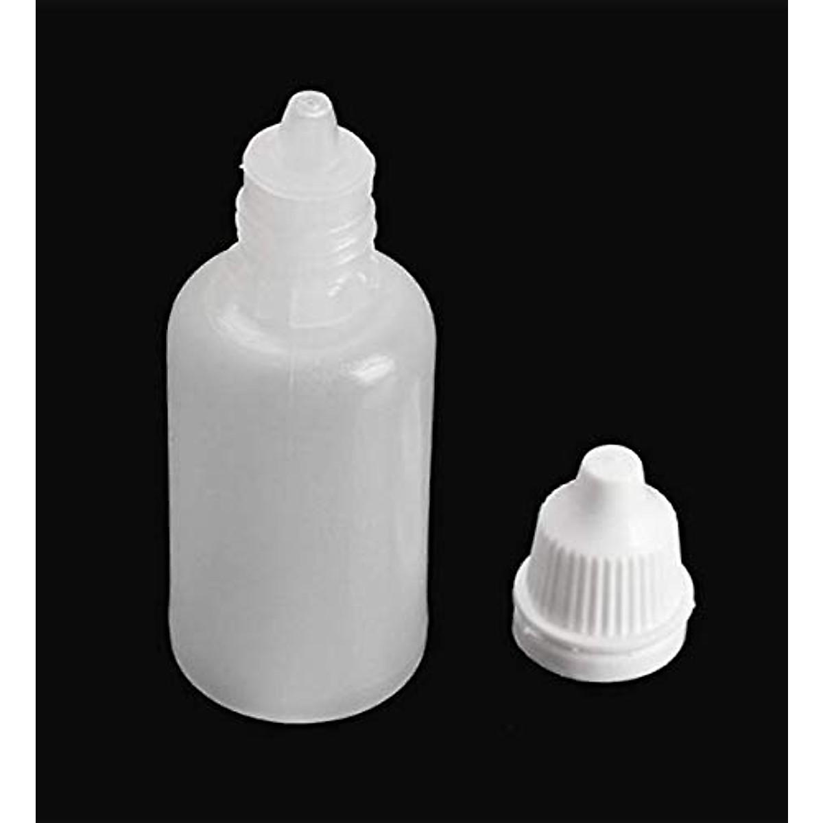 24 Pcs 30ml 1 oz Empty Squeezable Soft Plastic Dropper Bottle Eye Liquid Dropping Container with Screw On Cap for Essential Oil Sample Liquid Reagent Cosmetic Lab Drops