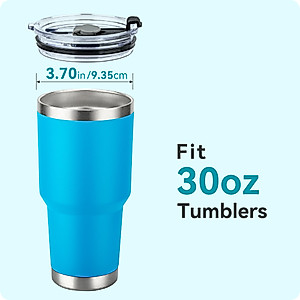 Soledea 30oz Lids for Yeti Tumblers, 2Pack 30 oz Replacement Tumbler Lids Spill Proof Lids compatible with YETI 30oz Tumbler and D·S,BJPKPK,WETOWETO,ALBOR,Toopify,MEZMUT