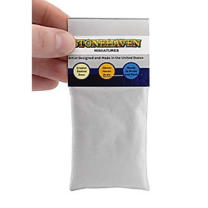 Stonehaven Miniatures Artificial Snow, Master Quality Base & Scenery Flock - Adds Realistic Texture & Detail - for 28mm Scale Table Top War Game Miniatures - Made in USA