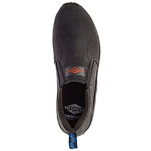 Merrell Men's Jungle Moc Leather Slip Resistant Industrial Shoe, Black, 10