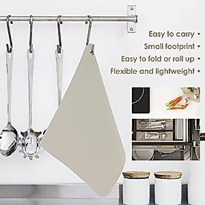 Ihvewuo- 2 Pcs Dish Drying Mat Washable Silicone Dish Drainage Mat Reusable Dish Drain Pad Dish Dry Mat Large Dish Drainer Mat Multi-Functional Bowls Drain Mat for Countertop Kitchen 40 x 30 cm Ihvewu