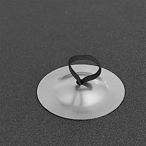 MILISTEN 6Pcs Finger Cymbals, Finger Cymbals Brass Zills Finger Musical Instrument for Dancer Ball Party, Silver