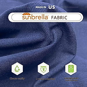 PURPLE LEAF Sunbrella Umbrella 11 Feet Double Top Deluxe Round Patio Umbrella Offset Hanging Umbrella Cantilever Umbrella Outdoor Market Umbrella Garden Umbrella, Spectrum Indigo