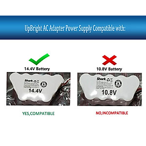 UpBright 20V AC Adapter Compatible with Shark SV1106 SV1106N SV1106Z N Z SV1112 SV1107 SV1100 XBT1106N 14.4V DC Vacuum Euro-Pro XA1100 HK-AX-200A100-US YLS0301A-T200100 YL09A-200045 YL48A-200100 Power