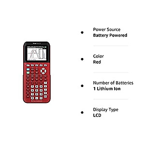 Texas Instruments TI-84 Plus CE Radical Red Graphing Calculator