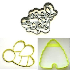 WHAT WILL IT BEE GENDER REVEAL BABY SHOWER SET OF 3 COOKIE CUTTERS MADE IN USA PR1302