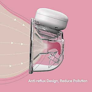 2Pcs Hands-Free Breast Pumps Wearable Electric Breastpump Portable Comfort Breastfeeding Pump 3 Modes 9 Suction Levels Rechargeable Wireless Milk Collector (24mm Nipple Diameter)
