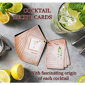 Boston Shaker Set Bartender Kit - 13 Piece Bar Set Cocktail Shaker Set - Drink Mixer for Home Bar with All Bar Accessories - Bar Tools: Cocktail Shaker, Jigger, Cocktail Strainer, Bar Spoon, Pourers.