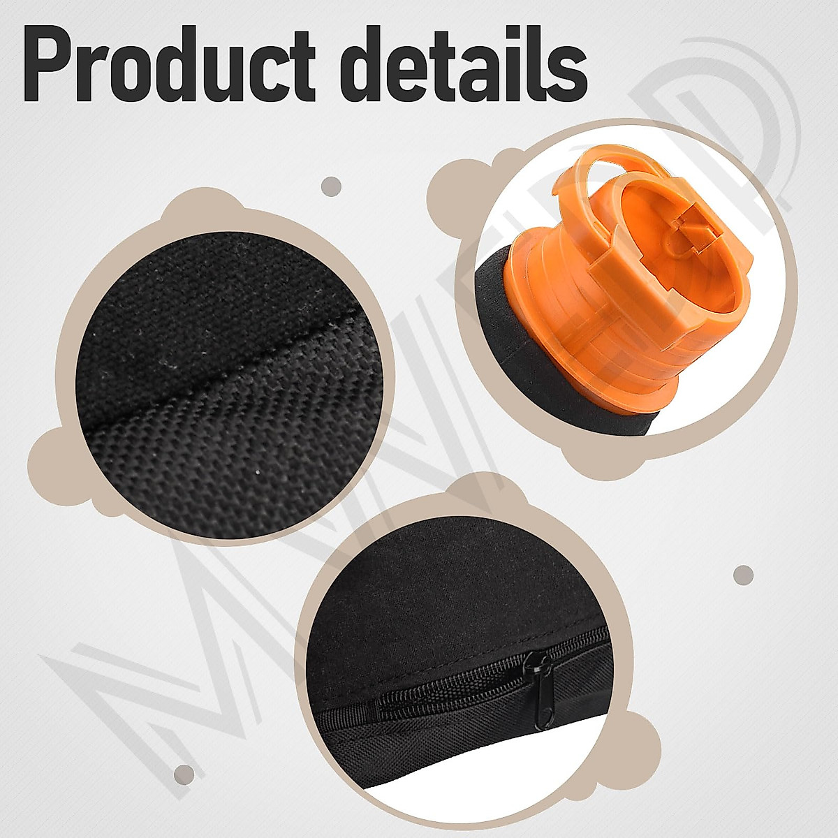 MWEDP 50026858 Trivac Leaf Collection Bag WGBAG500 Compatible with Worx WG500, WG501, WG502, WG505, WG508, WG509, WG518 Blower/Vacuum Cleaner