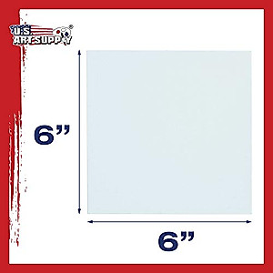 US Art Supply 6 X 6 inch Professional Artist Quality Acid Free Canvas Panel Boards 12-Pack (1 Full Case of 12 Single Canvas Panel Boards)