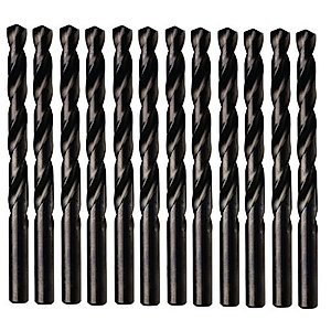 Irwin Tools 63508 1/8-Inch Black Oxide 135-Degree Jobber Length, Pack of 12