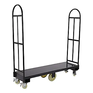U-Boat Platform Truck Dolly, 2000 LBS Steel Deck Utility Cart Platform Hand Truck Cart, Trolley Steel Cart with Six Wheels, Heavy Duty Industrial Hand Trucks for Warehouse (64.6"x 15.7"x51.2")