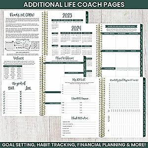 bloom daily planners 2023-2024 Pocket Planner - 4” x 6” - (July 2023 - July 2024) - MINI Weekly/Monthly Agenda Organizer & Calendar Book - Boho Greenery