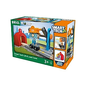 BRIO 33827 World-Smart Tech Railway-Harbor Crane,Multi