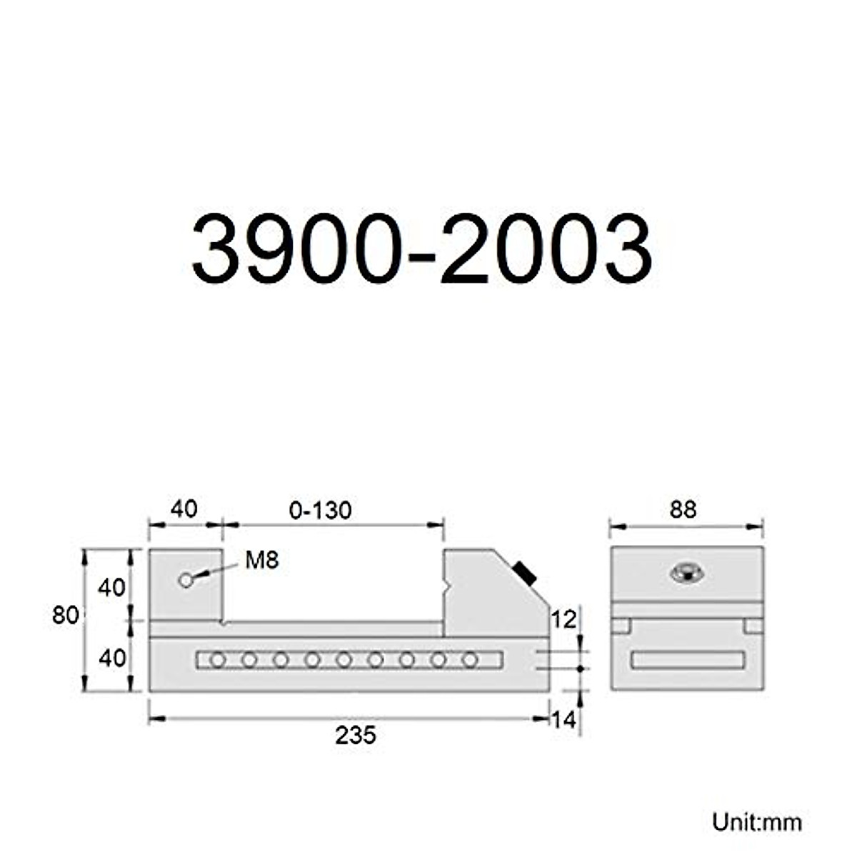 HHIP 3900-2003 Ultra Precision Toolmaker's Vise, 3" Jaw Width (Pack of 1)