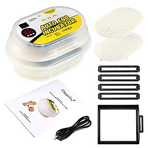 Magicfly Mini Egg Incubators for Hatching Eggs, with Automatic Egg Turning, 9-12 Eggs Hatching Incubator for Chickens, Ducks, Goose, Birds