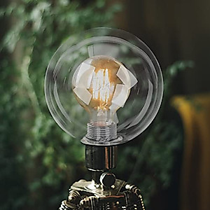 Glass Globe Lamp Shade Clear Ball Lampshade Cover Wall Sconces Chandelier Fixture Replacement Globes for Pendant Light Wall lamp