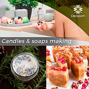 Dried Herbs and Flowers for Witchcraft Spells - Pack of 18 Variety Bulk Real Dry Flower Bags - Great for DIY Candle Making Kit Soap Essential Oil Resin Lip Gloss Includes Lavender Rose Petals Jasmine