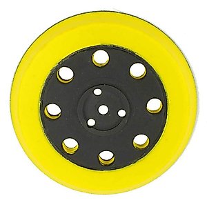 Superior Pads and Abrasives RSP45 Sander Pad - Medium (Hook and Loop, 8 Vacuum Holes, 5 Inch) Replaces Bosch 2610917408