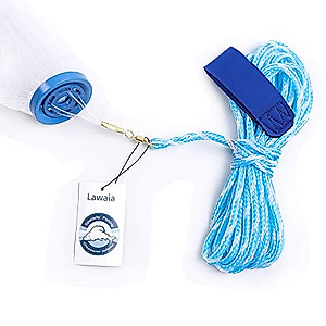 Lawaia Throw Net Saltwater Fishing Cast Net Fishing Cast Net Casting Nets Throw Cast Net Hand Throw Fishing Nets,Size 4FT/5FT/6FT/7FT/8FT/9FT/10FT/11FT/12FT Radius Monofilament-7FT