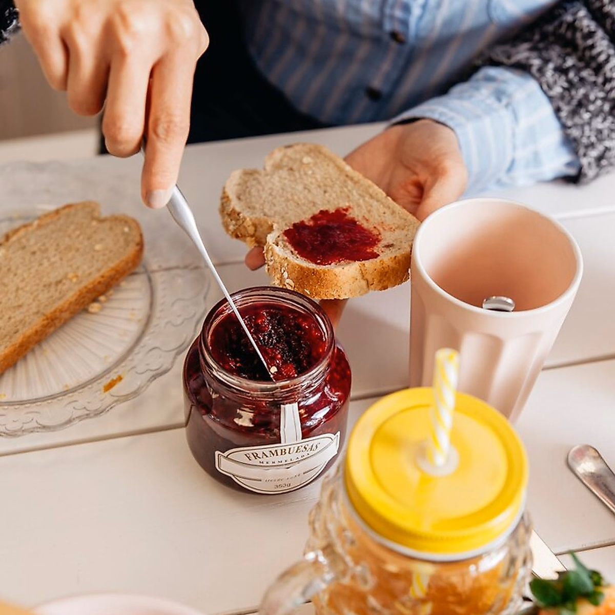 8 PCS Stainless Steel Coffee Stirring Spoon Stirrers Mixing Spoon Drink Stirrer Long Spoon Reusable Cocktail Stir Sticks Stirring Tea Spoon 7.87 Inch Bar Spoon for Stirring Coffee Cold Drink