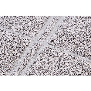 Amazon Basics Less-Mess Cat Litter Box Mat, 24 x 35 Inches, Grey