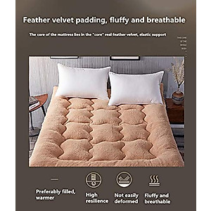 Plush Thicken Floor Mattress Non-Slip Quilting Tatami Mattress Japanese Foldable Futon Mat Single Double Mattress Topper Full Size for Adult Child etcC-100x200cm(39x79inch)