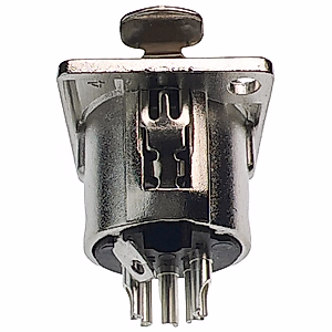 CESS 5 Pin XLR Female Socket Connector Panel/Chassis Mount (jcx) (4 Pack)