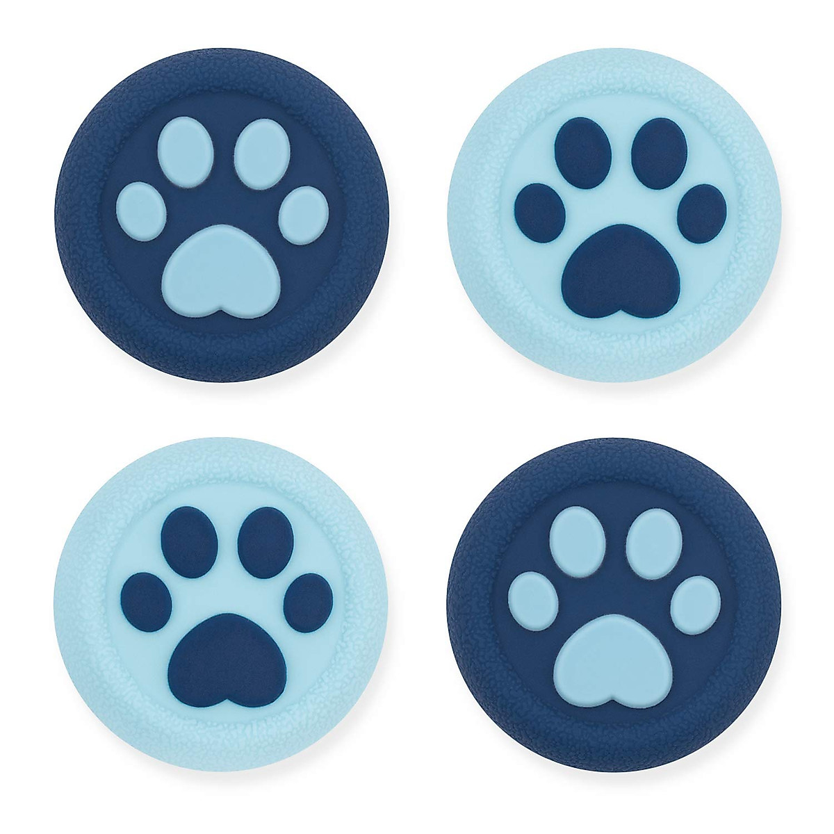 GeekShare Cat Paw Playstation 4 Controller Thumb Grips, Thumbsticks Cover Set Compatible with Switch Pro Controller (Dark Blue)