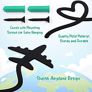 Qmetalart Travel Decor Metal Wall Art Backdrop Decoration Sign Word Hanging for Home Living Room Bedroom Office Housewarming Gift for Travel Lover