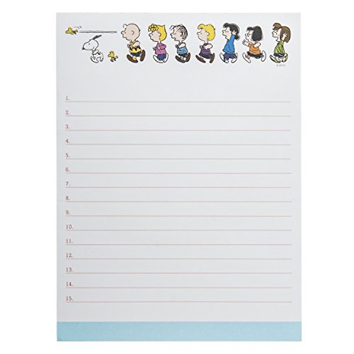 Graphique “Peanuts Run” Large Notepad | 150 Tear-Away Sheets | Task Planner | Daily Organizer | Memo Writing Pad | Priority Checklist | Undated | 6” x 8”