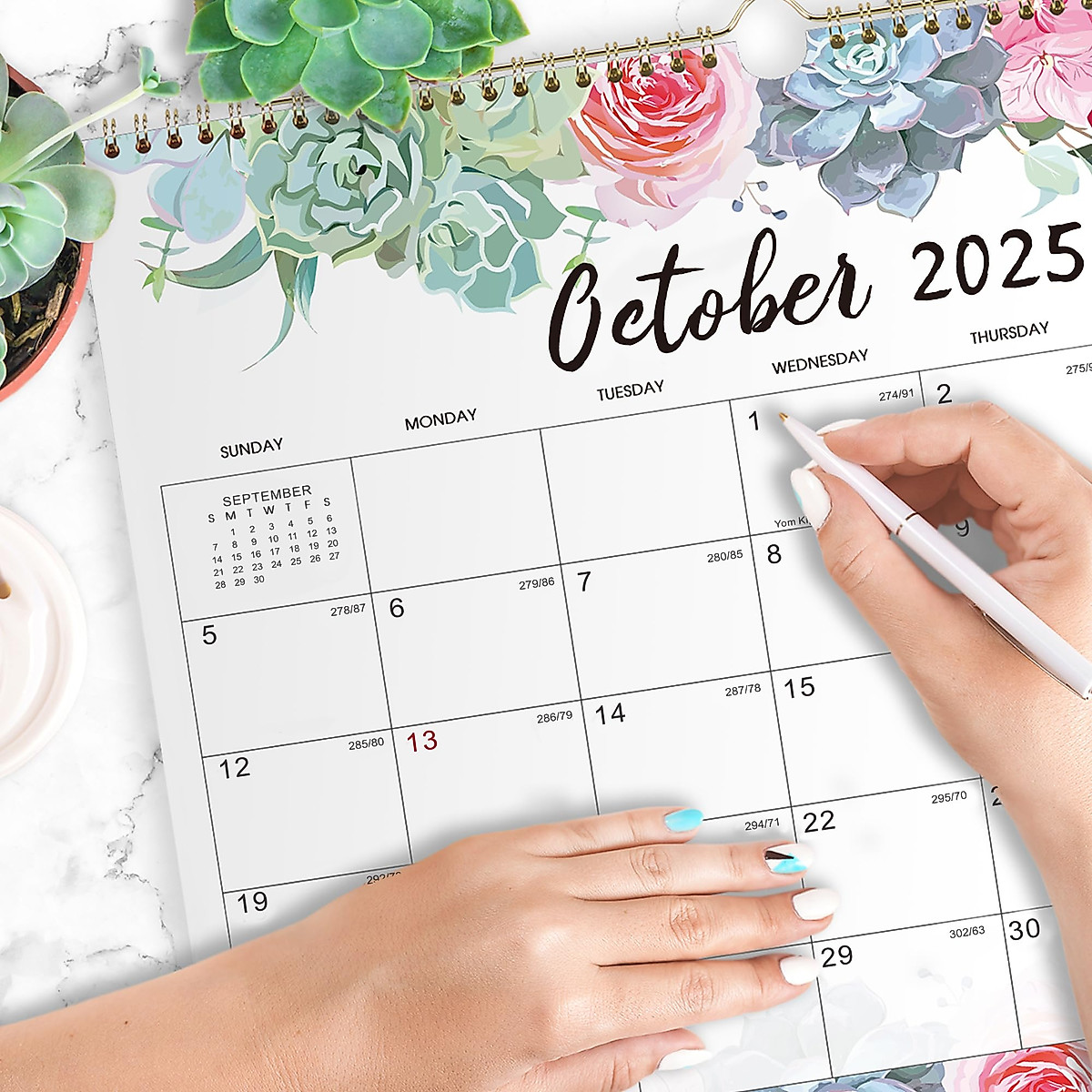 2025-2026 Calendar - JUL 2025 - DEC 2026, 14.6'' x 11.4'', Wall Calendar 2025-2026, Twin-Wire Binding, 18 Months Calendar 2025-2026, Premium Paper