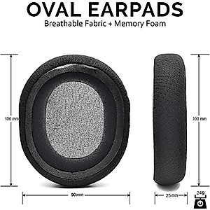 Arctis 3/5 / 7/9 Ear Pads Replacement Earpads Cushion Fabric Ear Cup Compatible with SteelSeries Arctis 3 / Arctis 5 / Arctis 7 Arctis 9 / Arctis 1 / Arctis pro Wireless Gaming Headset Headphone