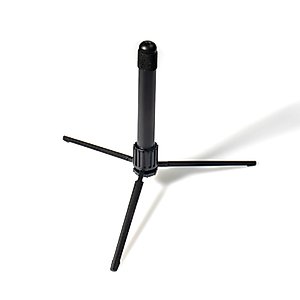 Cheerock Portable Flute Stand Holder, Metal 3-Leg Flute Stand with Foldable Flute Stand Base, Stable Support Flute Stands, Wind Instrument Accessory