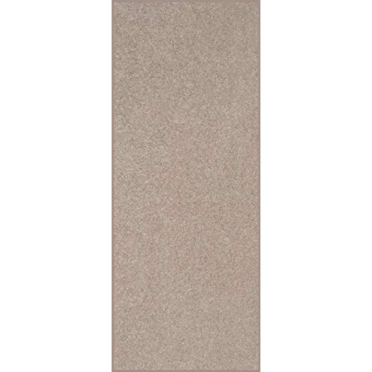 Home Queen Solid Color Custom Size Runner Area Rug Beige, 2' x 4'