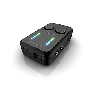 IK Multimedia iRig Pro Duo I/O USB audio interface, TRS balanced & headphones outputs, audio mixer to 24-bit, midi interface for music studio, recording, podcasting, streaming & social apps