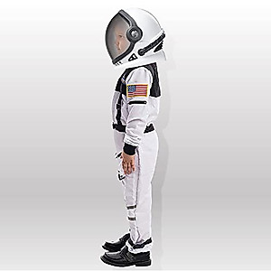 Spooktacular Creations Astronaut Helmet with Movable Visor and Vents Design, Pretend Play Toy Set, School Classroom Dress Up, Role Play Accessory, Halloween and Christmas Gift Stocking, Party Favor Supplies, Unisize 10.5×9.5×8.5IN