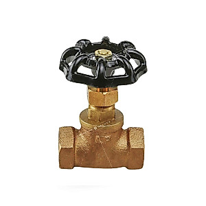 Midline Valve 632U256 Stop Valve with Drain, No Lead 3/4 in. FIP Connections, Brass