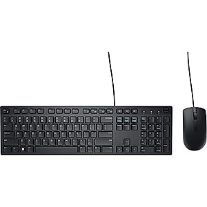 Dell Wired Keyboard and Mouse - KM300C, Black