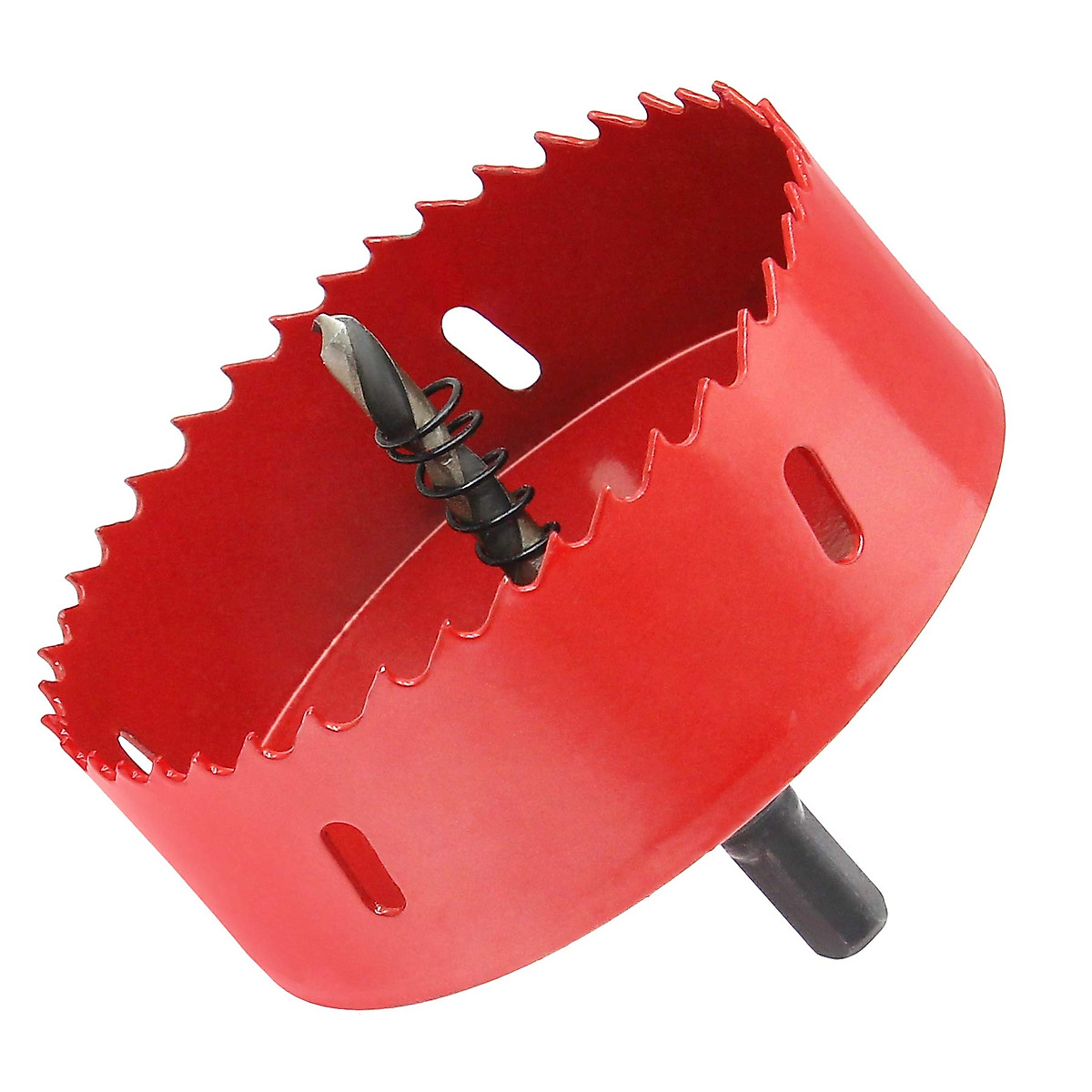 Luomorgo 100mm/4 Hole Saw, 1.4 inch Cutting Depth HSS Bi-Metal Hole Cutter for Wood Cornhole Boards Plastic Drywall & Metal Sheet