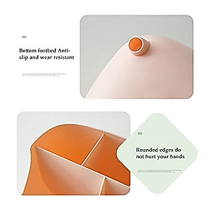 FIZZOQI Plastic Home Storage Rack Desktop Storage Shelf Makeup Organizer Shelf Home Decoration Shelves Sundries Organizer Rack Creative Pen Holder for Office Desktop