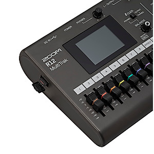 Zoom R12 Multi Track Portable Recorder, with Touchscreen, Onboard Editing, 8 Tracks, 2 Combo Inputs, Effects, Synth, Drum Loops, Battery Powered, and USB Audio Interface