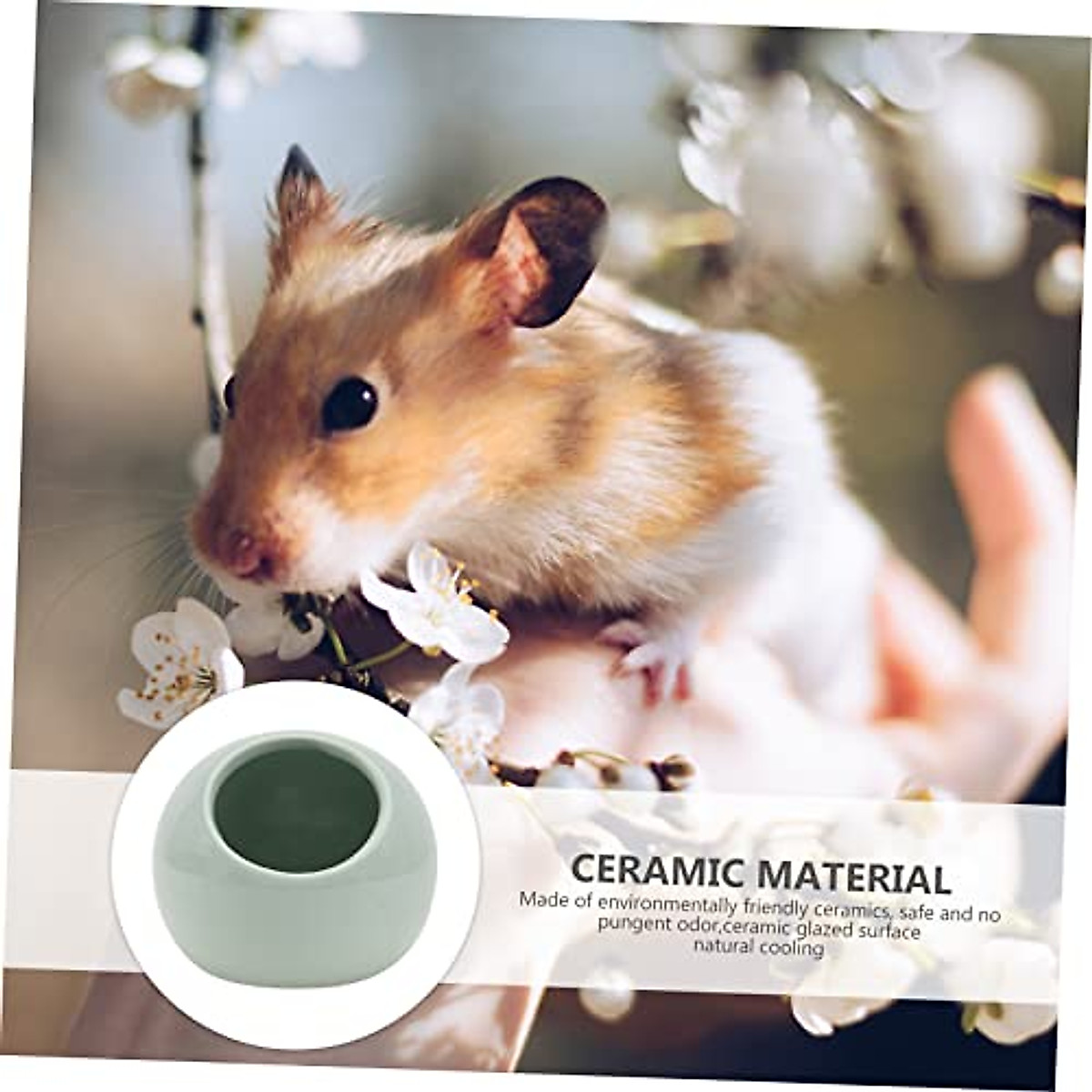 OATIPHO 1pc Hamster Igloo Outdoor Enclosure Outdoor Fencing Rat Cage Accessories Small Hamster Hideout Chinchilla Cave Small Animal Ceramic Critter Pet Habitat Durable Pet Bed Pet Supply