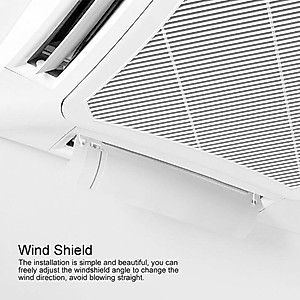 Air Conditioner Deflector, Air Conditioner Wind Anti Direct Deflector Baffle Air Conditioner Deflector Retractable (white)