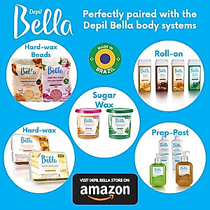 Depil Bella Non-Woven Cloth Waxing Strips | 100% Natural Fiber | For Hair Removal at Home and Professional Use (100 Strips)