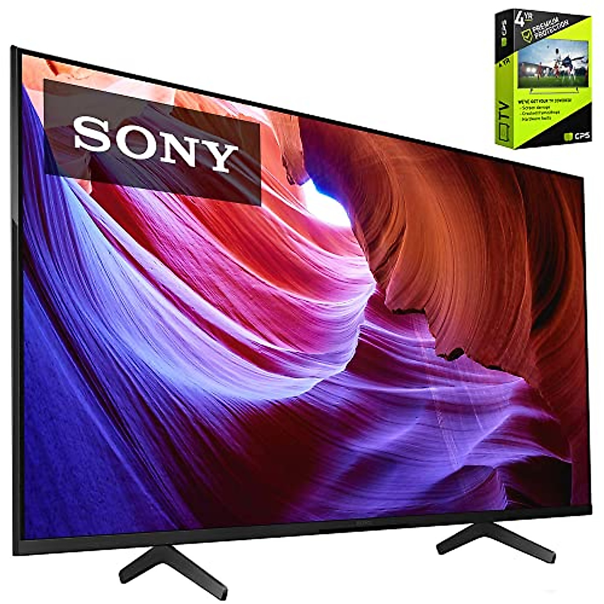 Sony KD75X85K 75 inch X85K 4K HDR LED TV with Smart Google TV 2022 Model Bundle with Premium 4 YR CPS Enhanced Protection Pack